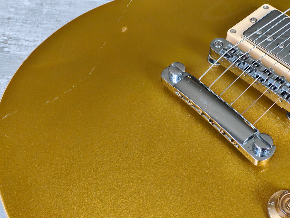 Blitz by Aria Pro II Leopard Les Paul Standard (Goldtop) – Cool Old Guitars
