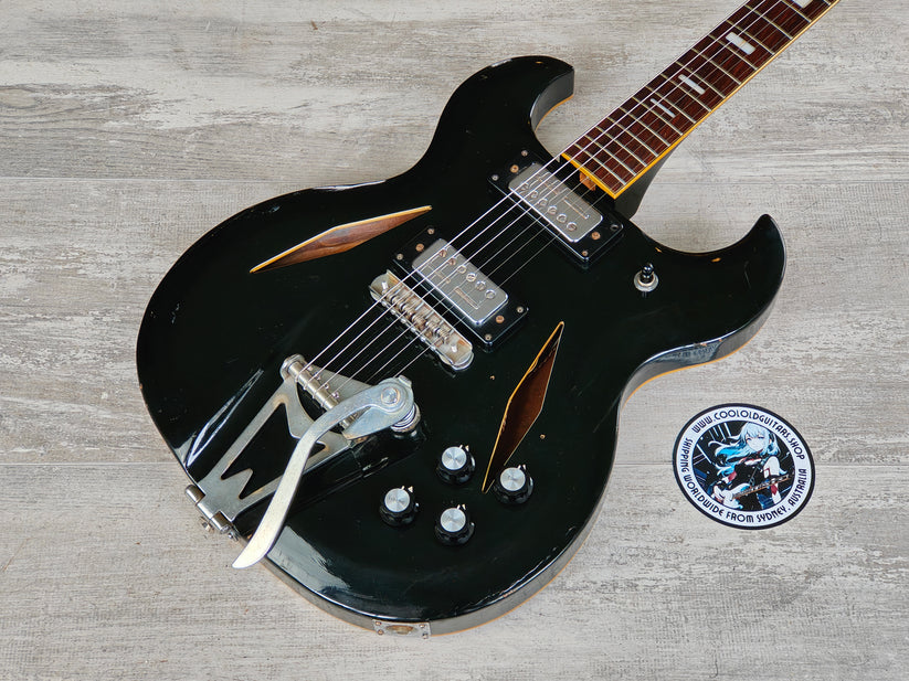 1960's Firstman (by Teisco Japan) Baron Semi-Hollowbody (Black) – Cool ...