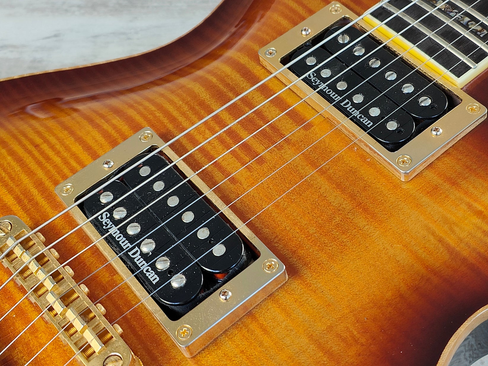 Cort MMP-2 Masterpiece Custom Shop Double Cutaway (Flame Brown Sunburs ...