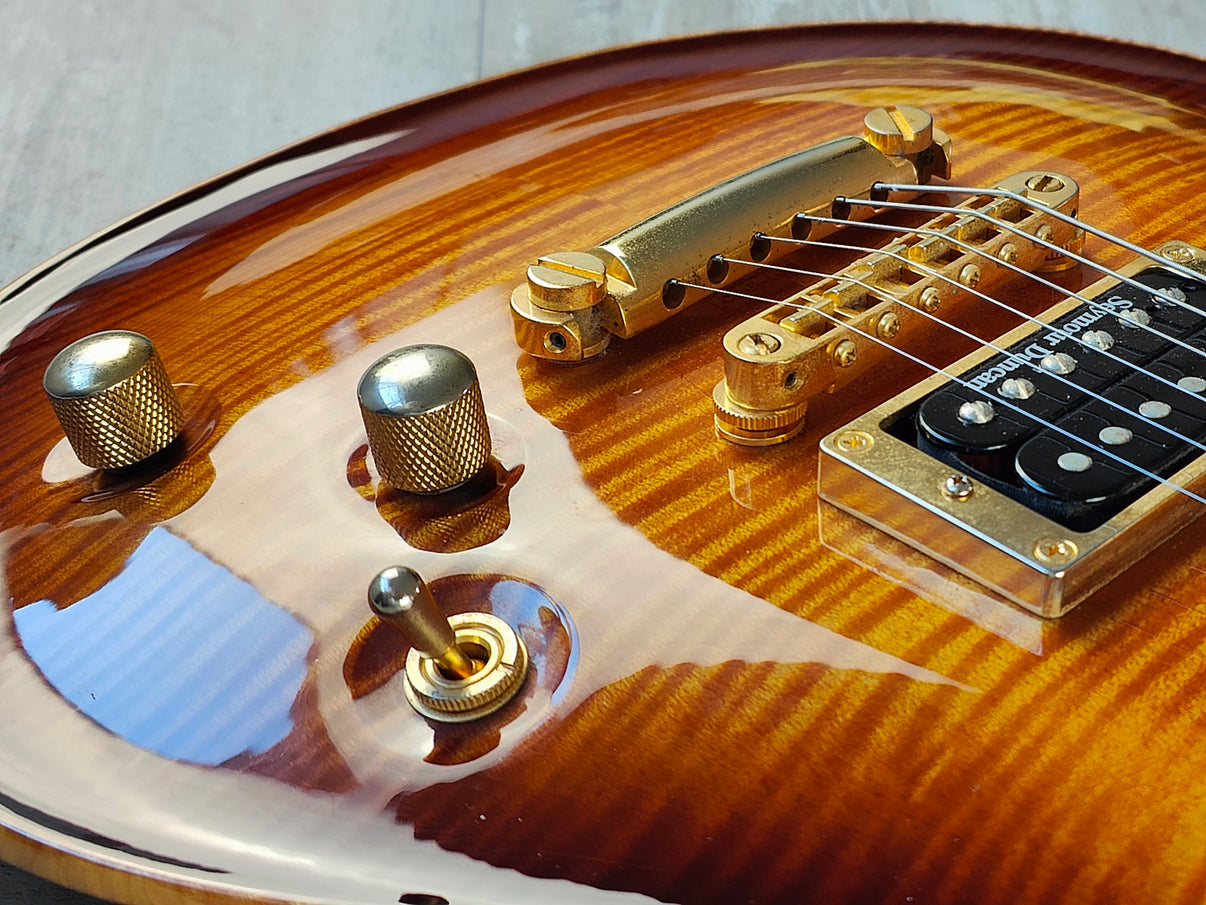 Cort MMP-2 Masterpiece Custom Shop Double Cutaway (Flame Brown Sunburs ...