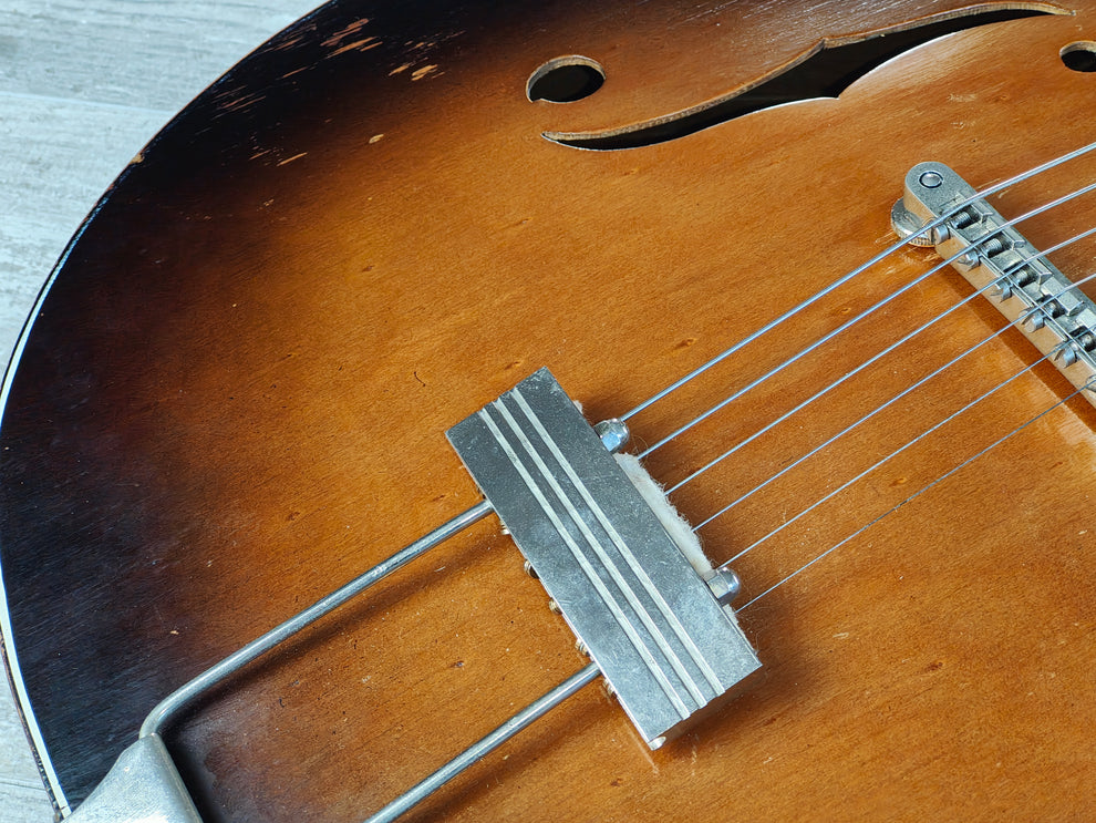 1950's Alver (by Maton) Australian Made Archtop Acoustic (Brown Sunbur ...