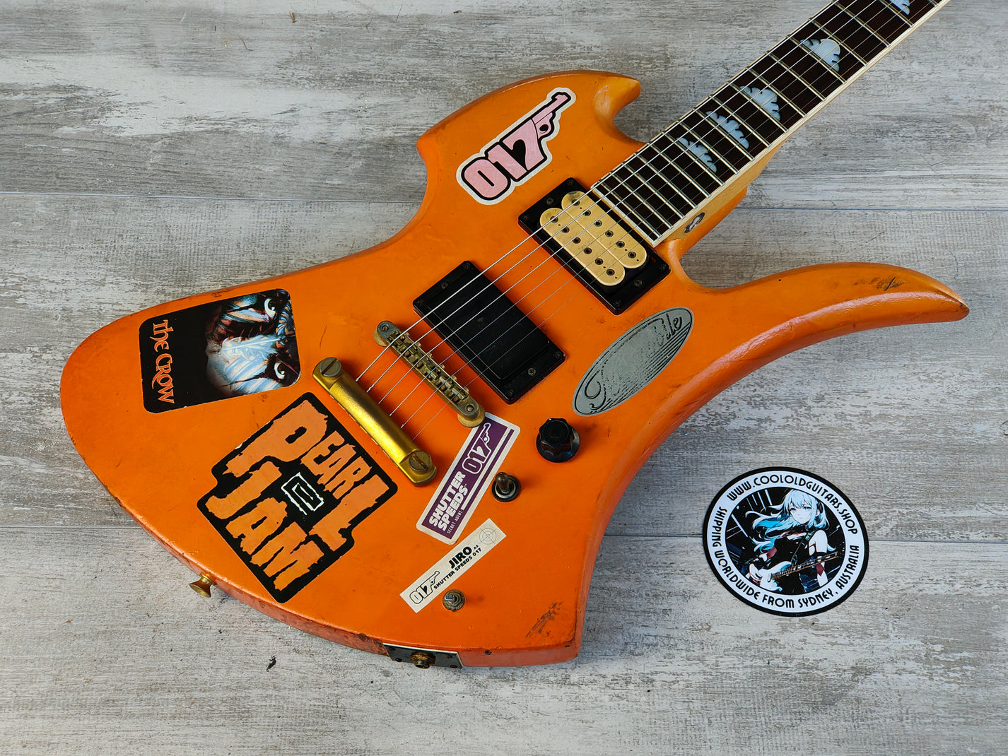 1990's Fernandes Japan MG-80x Mockingbird (Orange) – Cool Old Guitars