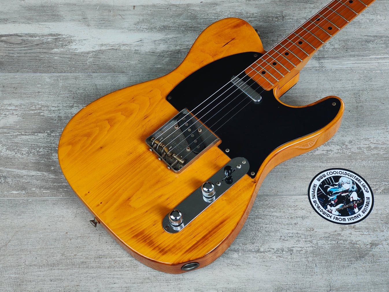 1988 Fender Japan TL52-65 '52 Reissue Telecaster (Charcoal Burst) – Cool Old Guitars