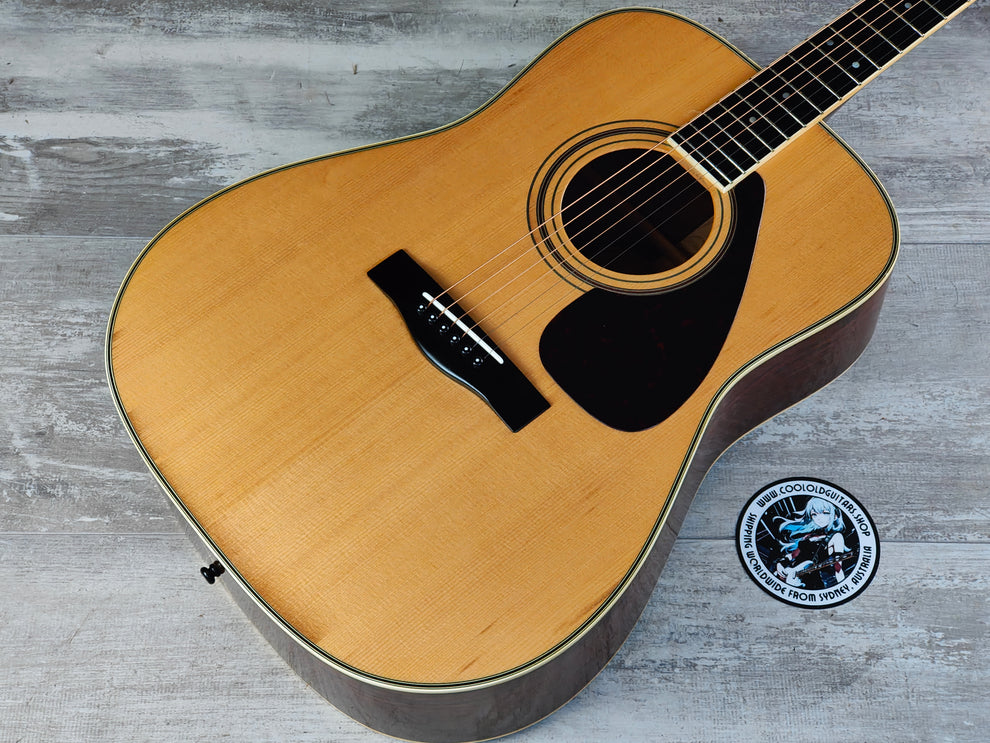 1980 Yamaha L-5 Japanese Vintage Acoustic Dreadnought Guitar (Natural) – Cool Old Guitars