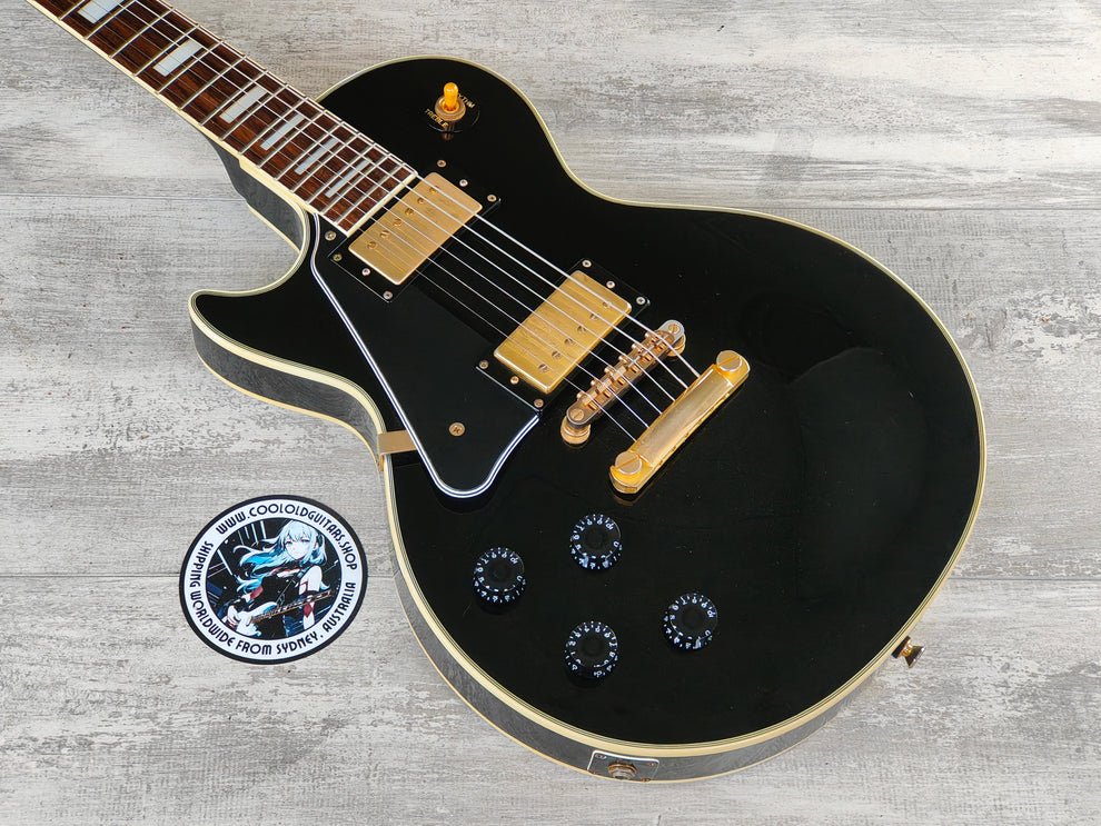 2010 Tokai ALS60L Left Handed LH Les Paul Custom (Black) – Cool Old Guitars