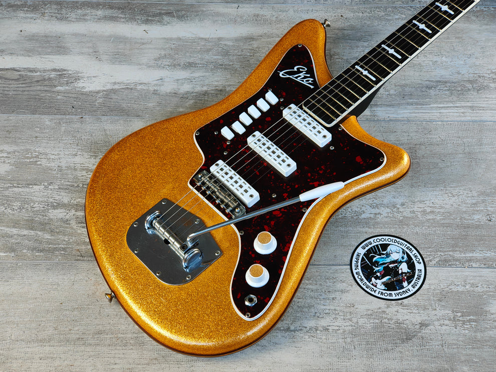 1963 Eko Italy Model 500-3V Vintage Offset (Gold Sparkle) – Cool Old ...
