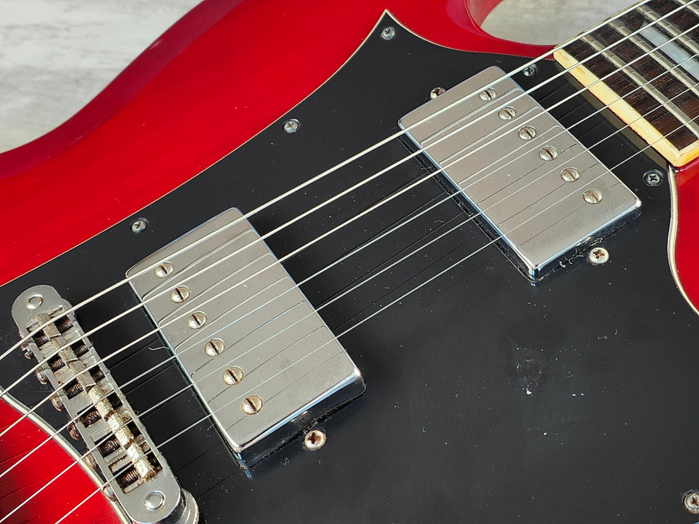Blitz by Aria Pro II SG Double Cutaway (Cherry Red) – Cool Old Guitars