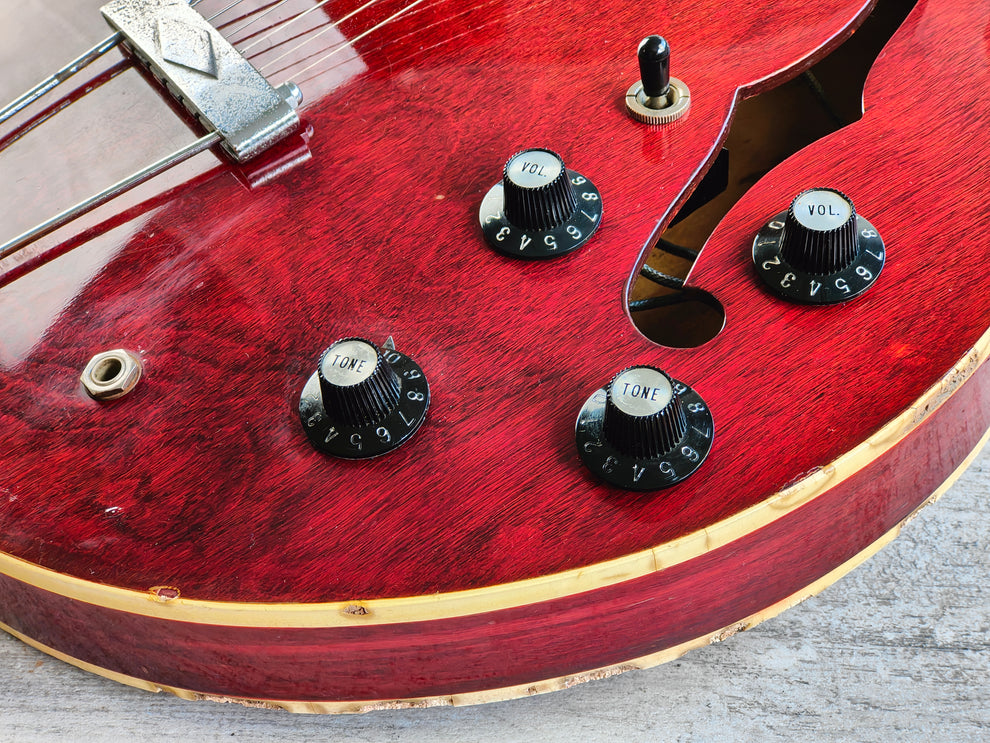 1977 Greco Japan SA-550R ES-335 Hollowbody Electric Guitar (Cherry Red ...