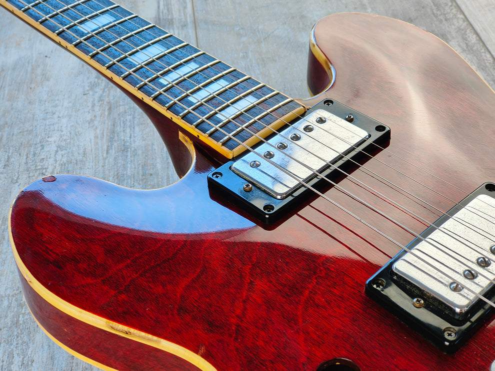 1977 Greco Japan SA-550R ES-335 Hollowbody Electric Guitar (Cherry Red ...
