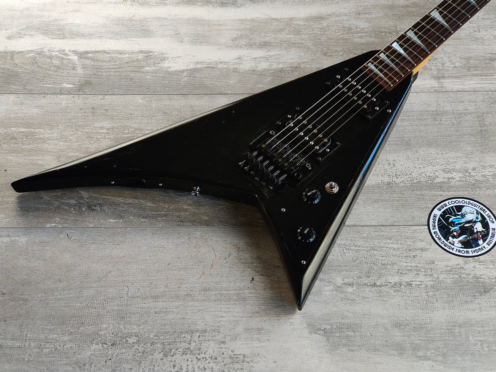 1990's Grover Jackson Charvel Japan Rhoads Flying V (Black) – Cool Old ...