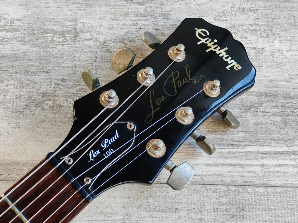 2008 Epiphone LP-100/BK Les Paul 100 (Black) – Cool Old Guitars