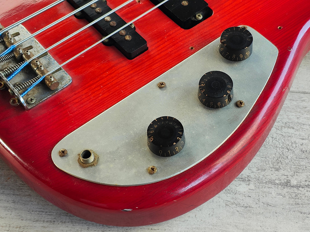 1980's ESP Japan Custom Order Fretless PJ Precision Bass (Transparent ...