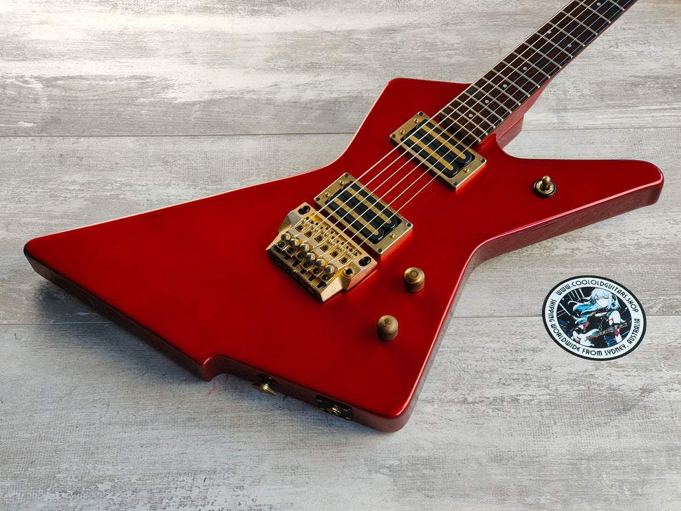 1985 Ibanez Japan DT330 Destroyer II Explorer (Fire Red) W/Case – Cool ...