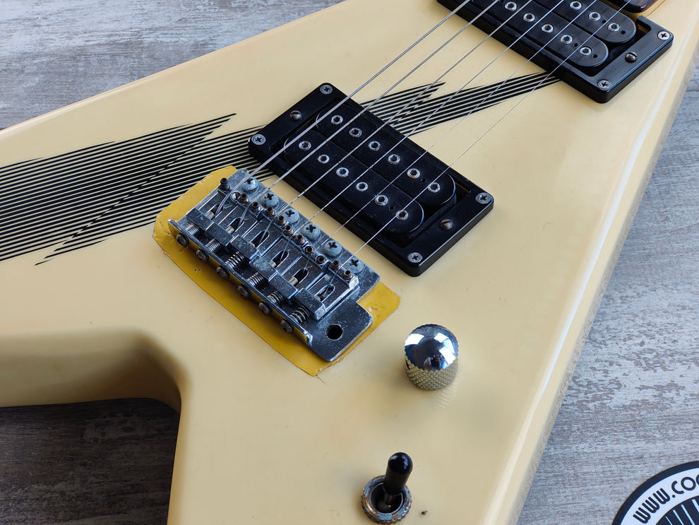 1983 Aria Pro II Japan XX Deluxe Flying V (Aged White) – Cool Old Guitars