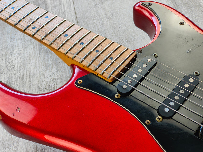 1988 Fender Japan STR-70 "Pro Feel" HSS Superstrat (Candy Apple Red ...