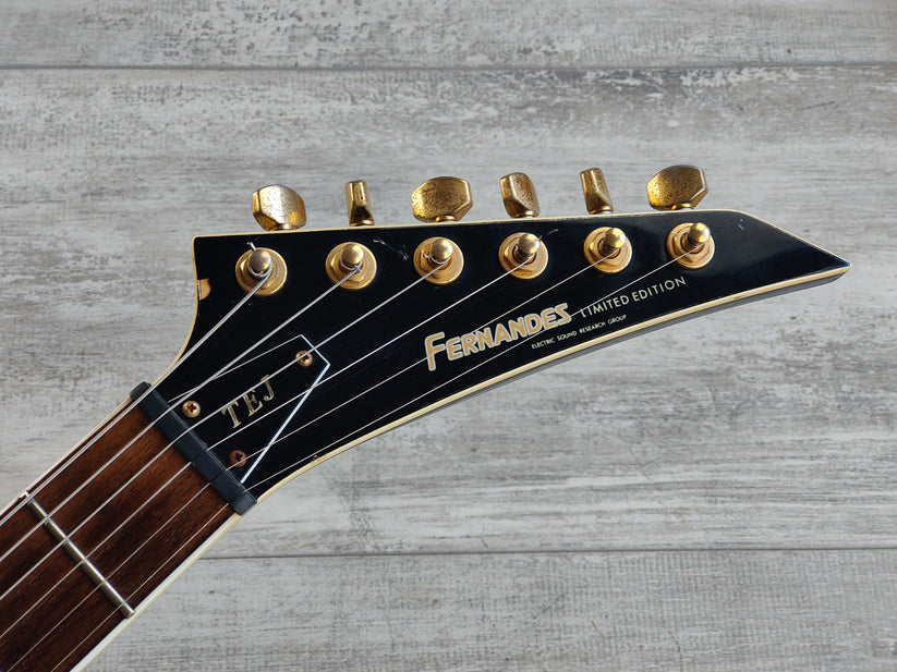 1992 Fernandes Japan TEJ-55 HS Contemporary Telecaster (Black/Gold ...