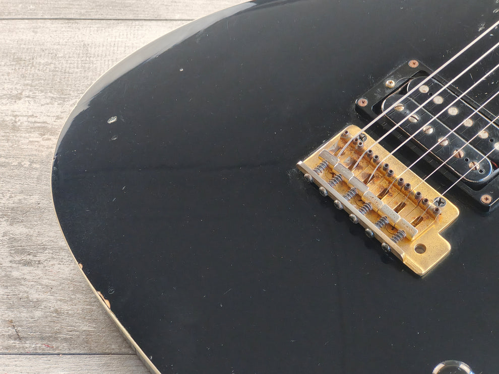 1992 Fernandes Japan TEJ-55 HS Contemporary Telecaster (Black/Gold ...