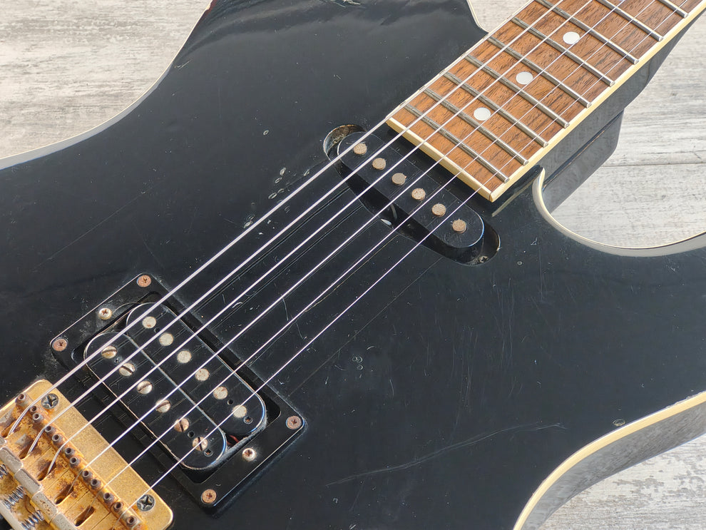 1992 Fernandes Japan TEJ-55 HS Contemporary Telecaster (Black/Gold ...