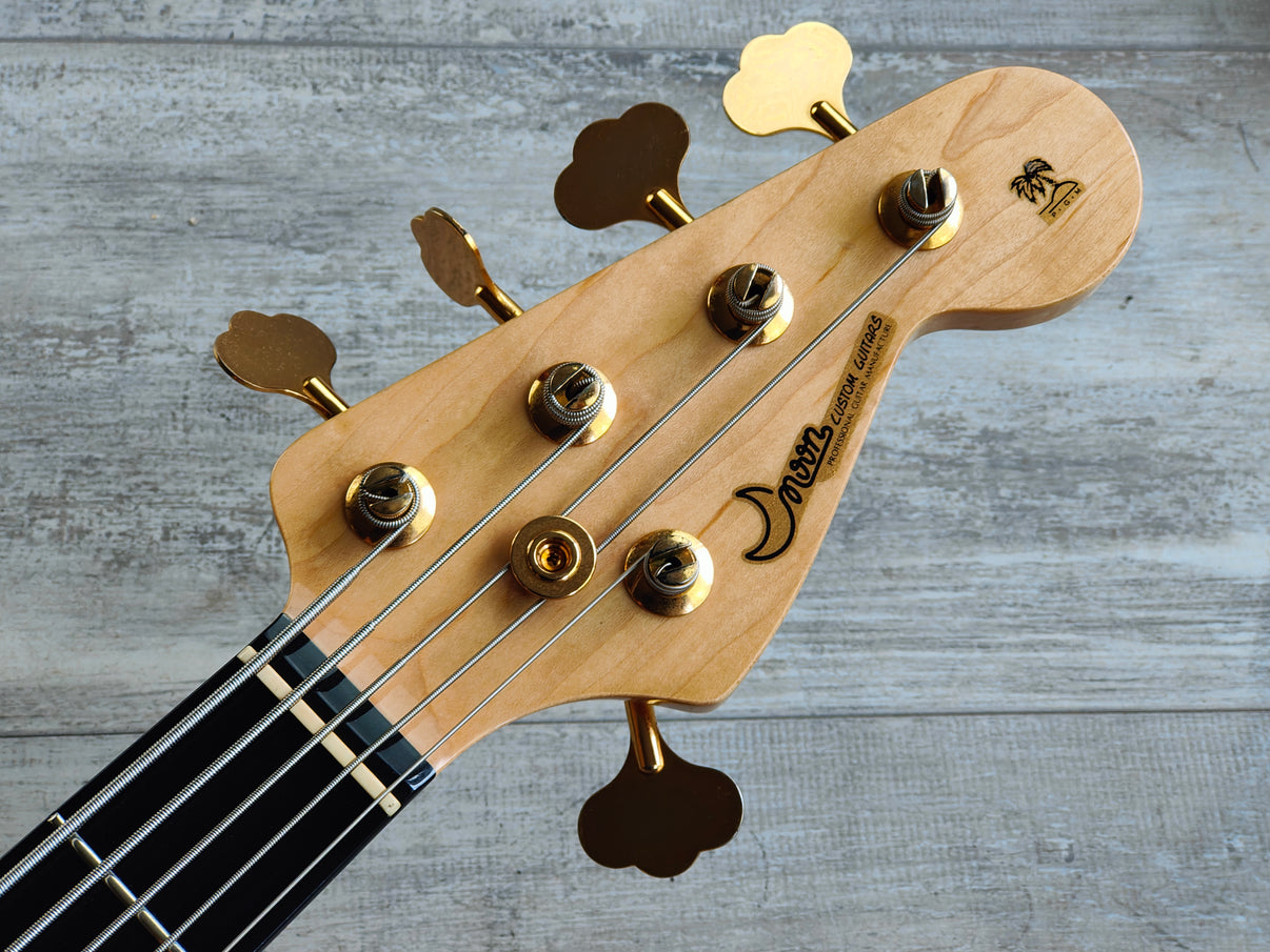 2000's Moon JJ-5 5-String Jazz Bass w/Bartolini's (Natural) – Cool Old Guitars