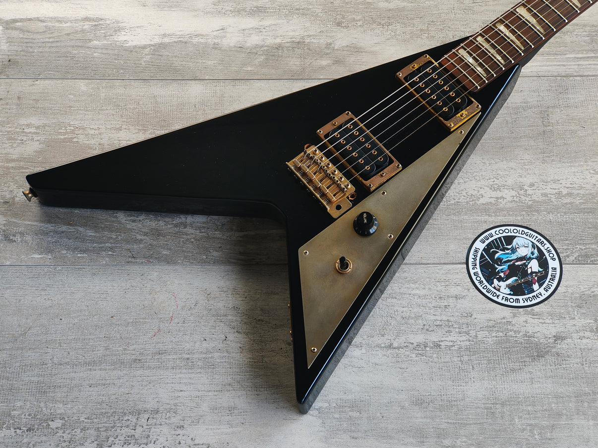 1983 Aria Pro II Japan RR-XX Randy Rhoads Flying V (Black & Gold ...