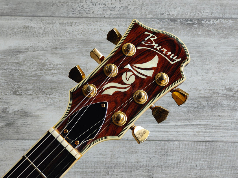 1997 Burny Japan LS-135 Single Cutaway (Flamed Brown Sunburst) – Cool ...