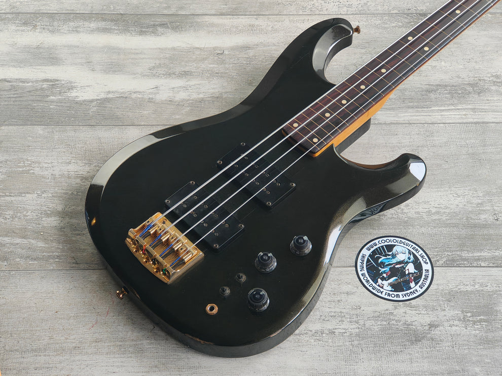 1984 Ibanez Japan RB845 Roadstar II Series Fretless Bass (Metallic Bla ...