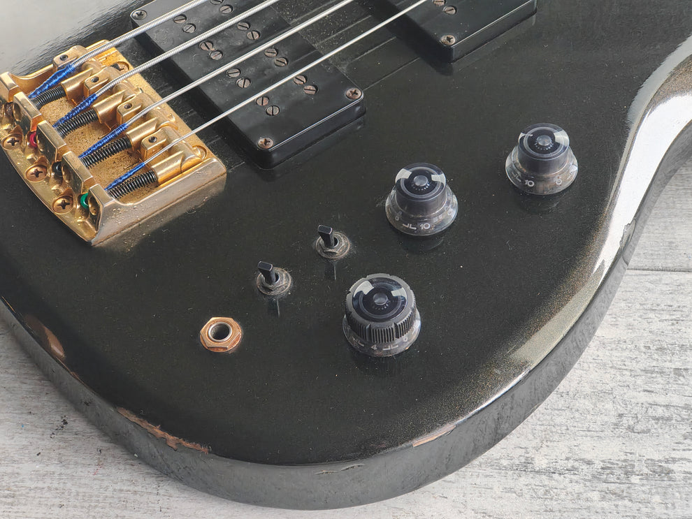 1984 Ibanez Japan RB845 Roadstar II Series Fretless Bass (Metallic Bla ...