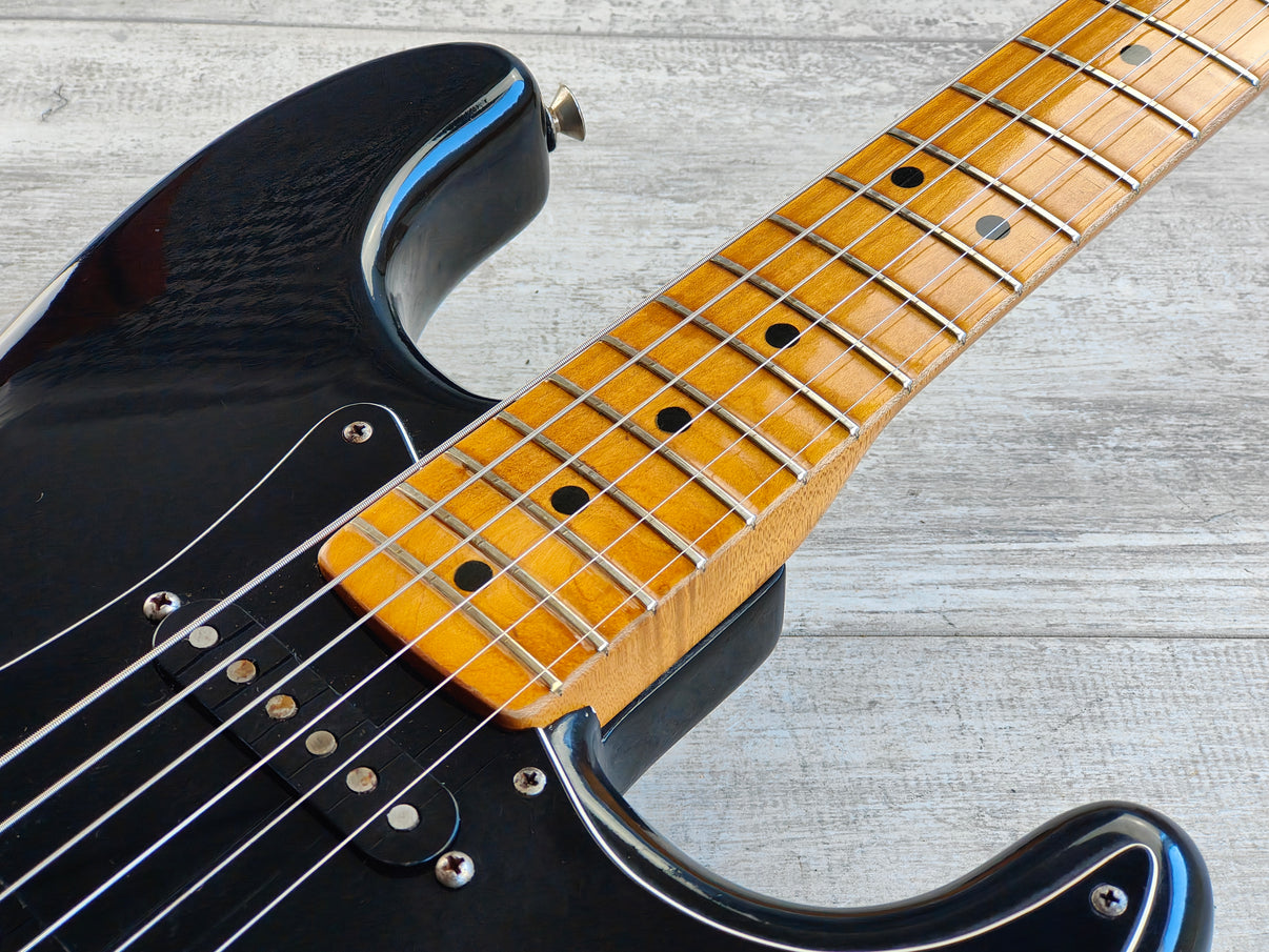 1978 Fender USA Hardtail Stratocaster (Black) – Cool Old Guitars
