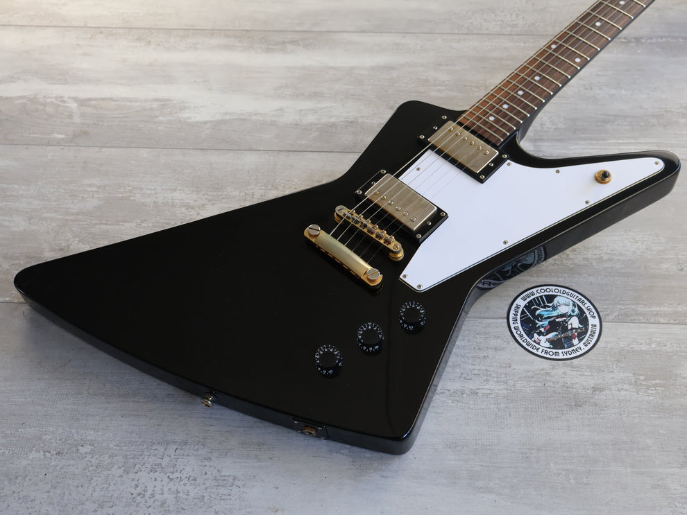 2008 Epiphone '58 1958 Reissue Explorer (Black) – Cool Old Guitars