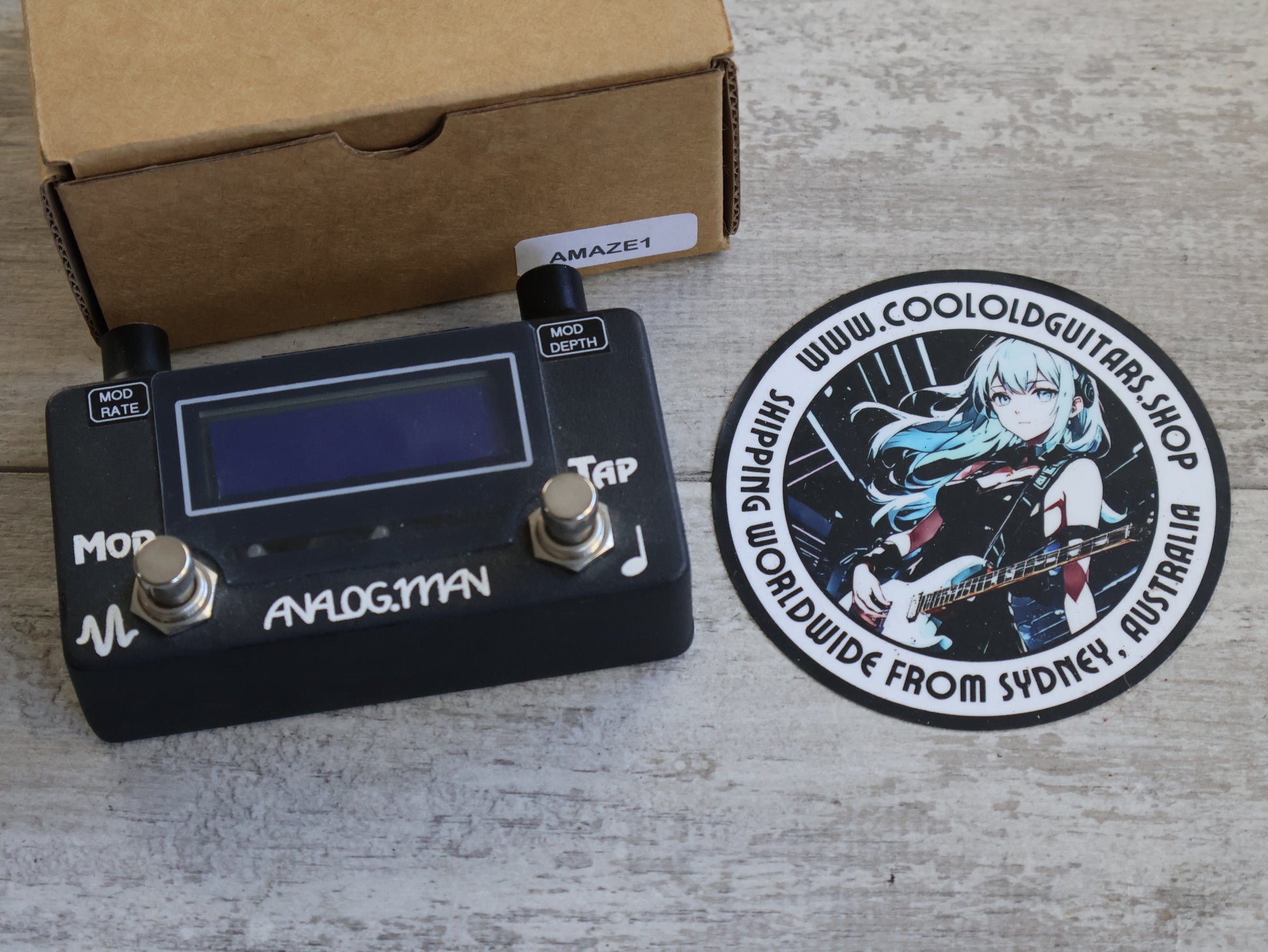 AnalogMan AMAZE1 Analog Delay Tap Tempo / Modulation Controller – Cool ...