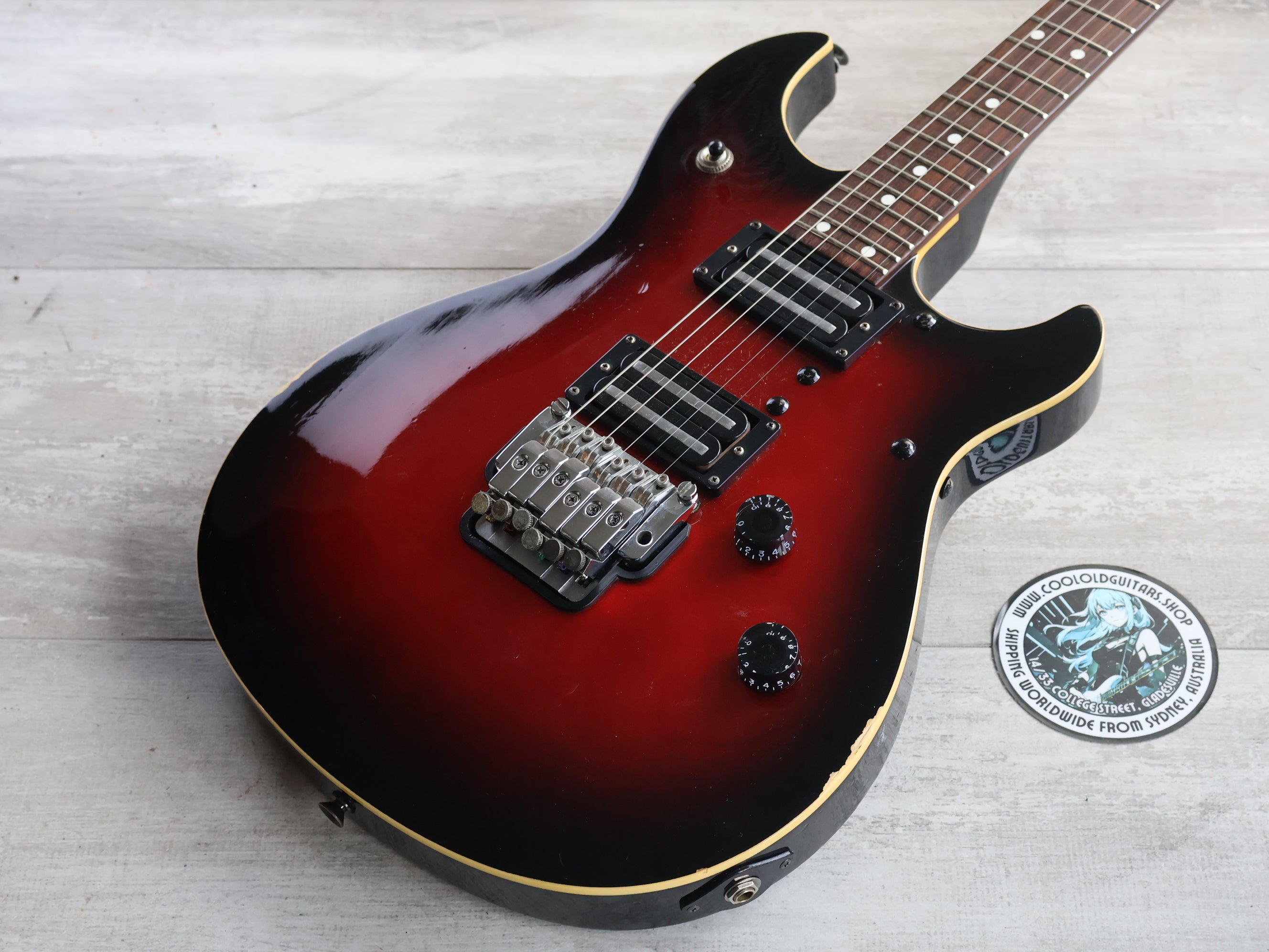 1987 Yamaha Japan SFX-III Kyoji Yamamoto Artist Model (Red & Black Sun ...