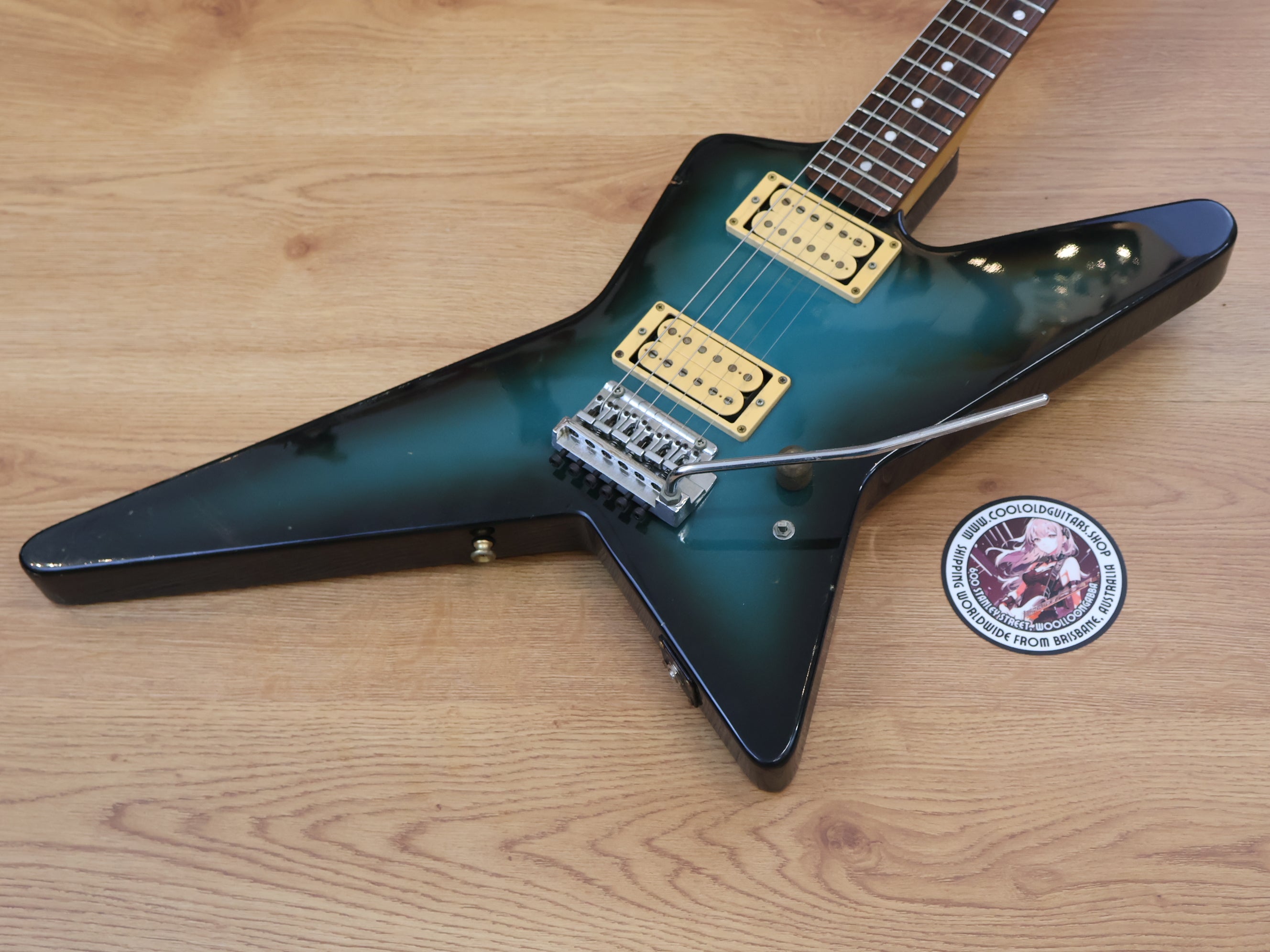1980's Aria Pro II / Tokai Random Star (Blue Green Burst) – Cool Old ...