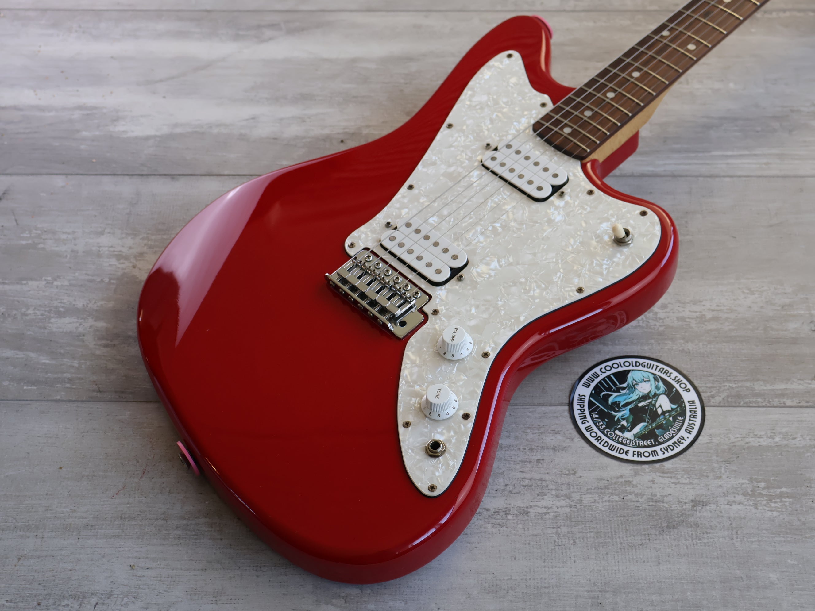 2000 Squier JGM-55 Jagmaster HH Offset (Torino Red) – Cool Old Guitars