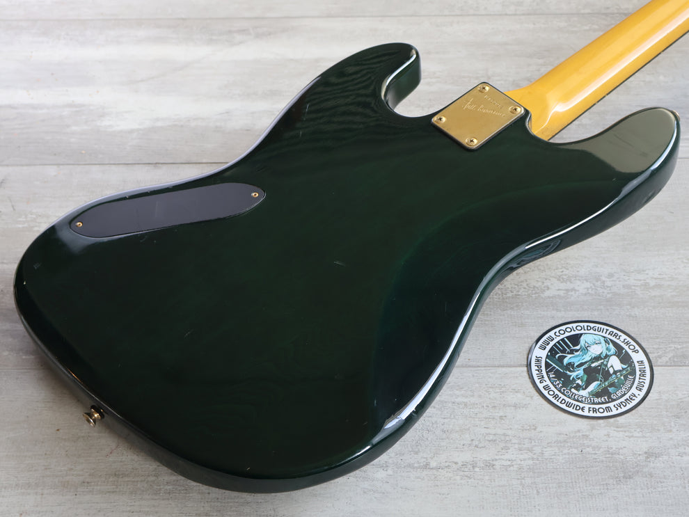 1980's Bill Lawrence Japan "Black Label" Jazz Bass (Transparent Green ...
