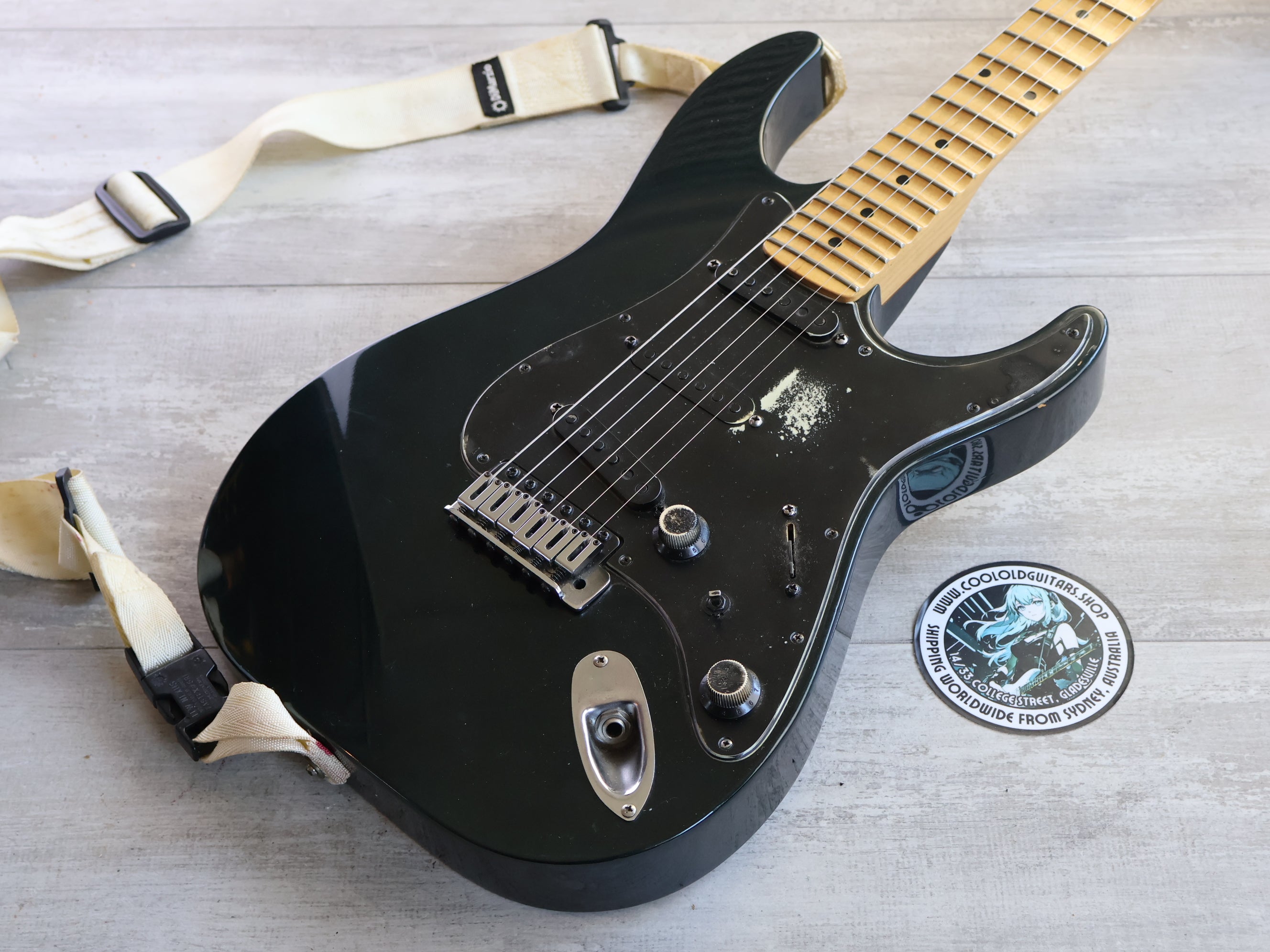 1990's ESP Mirage Custom Order Scalloped Superstrat (Black) – Cool Old ...