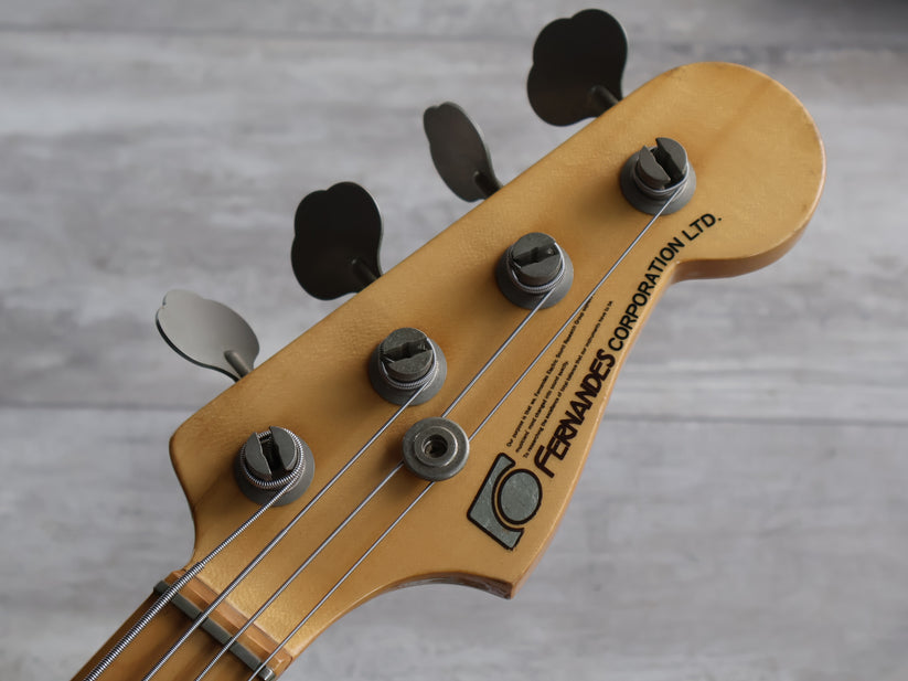 1980 Fernandes Japan FPM-80 Neckthrough Precision Bass (Cherry Sunburs – Cool Old Guitars