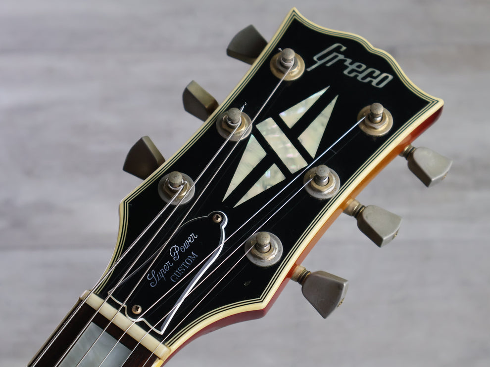 1981 Greco Japan EG-500C Super Power Les Paul Custom (Cherry Sunburst ...