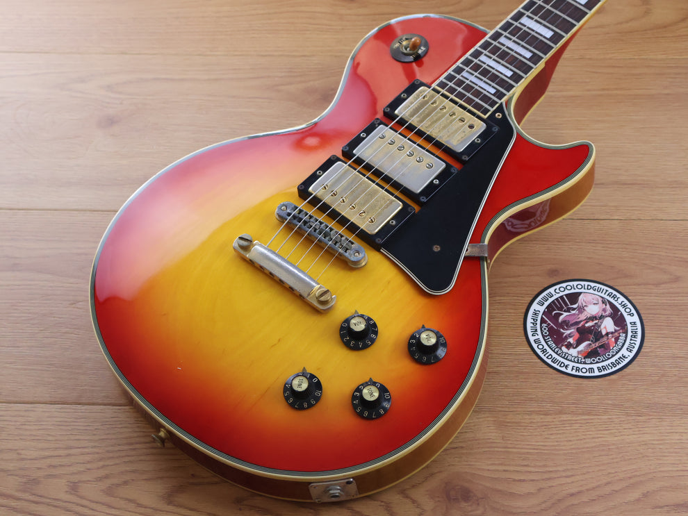 1978 Greco Japan EG-500C Triple Humbucker Les Paul Custom (Cherry Sunb ...