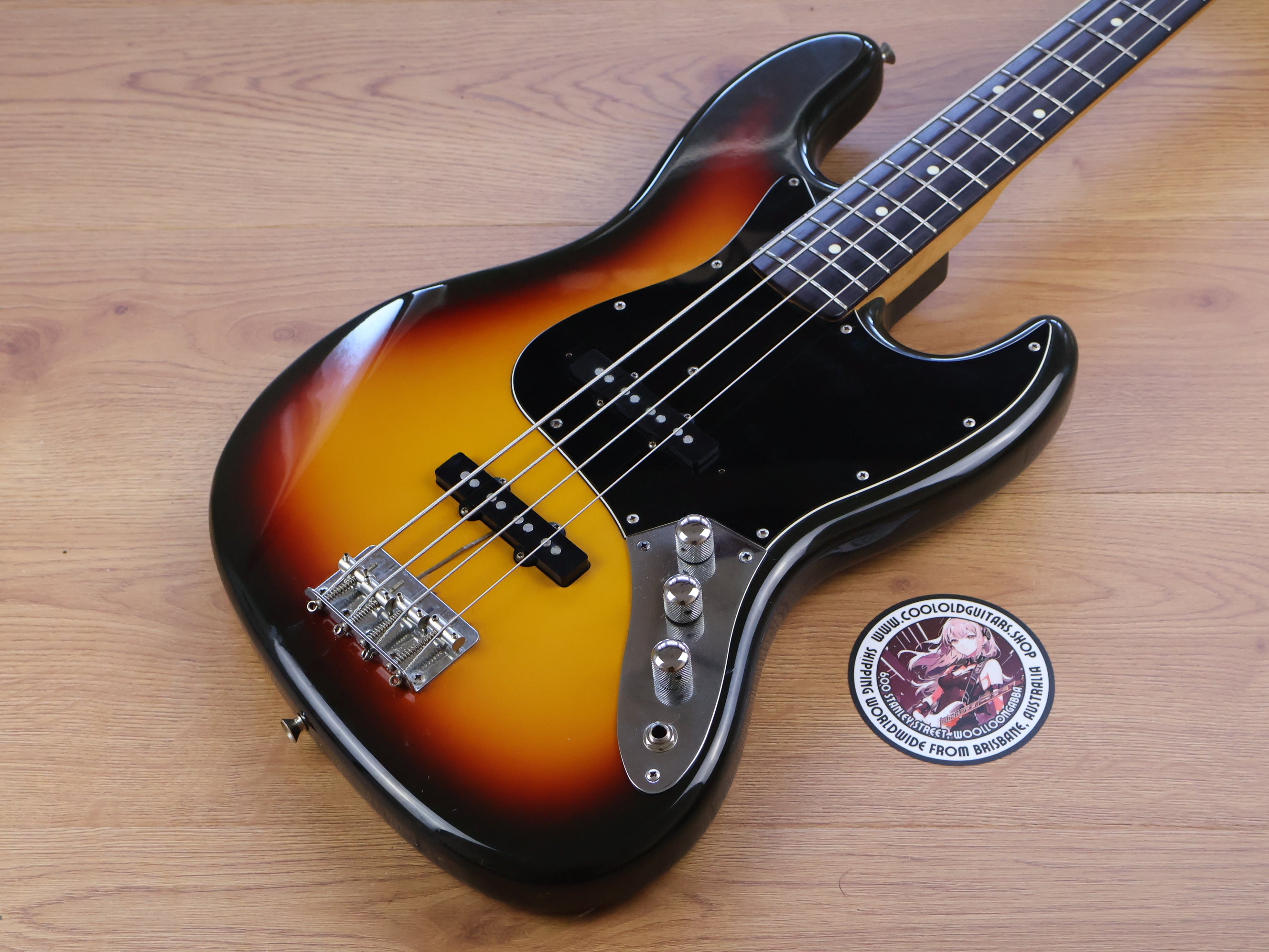 1993 Squier (by Fender Japan) Silver Series Jazz Bass (Sunburst) – Cool ...