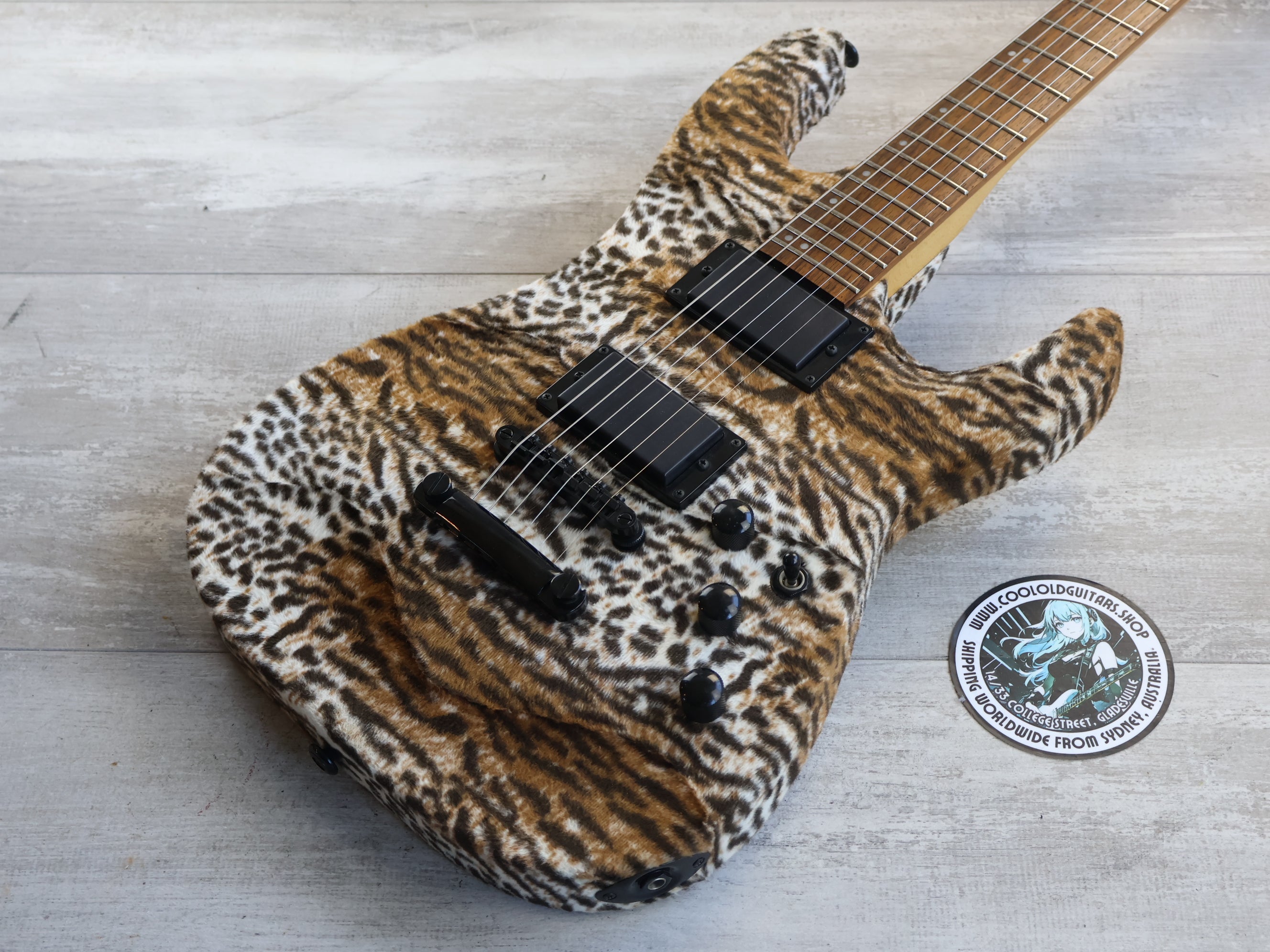 Grassroots (by ESP) G-HR-38 Horizon (Fuzzy Leopard) – Cool Old Guitars