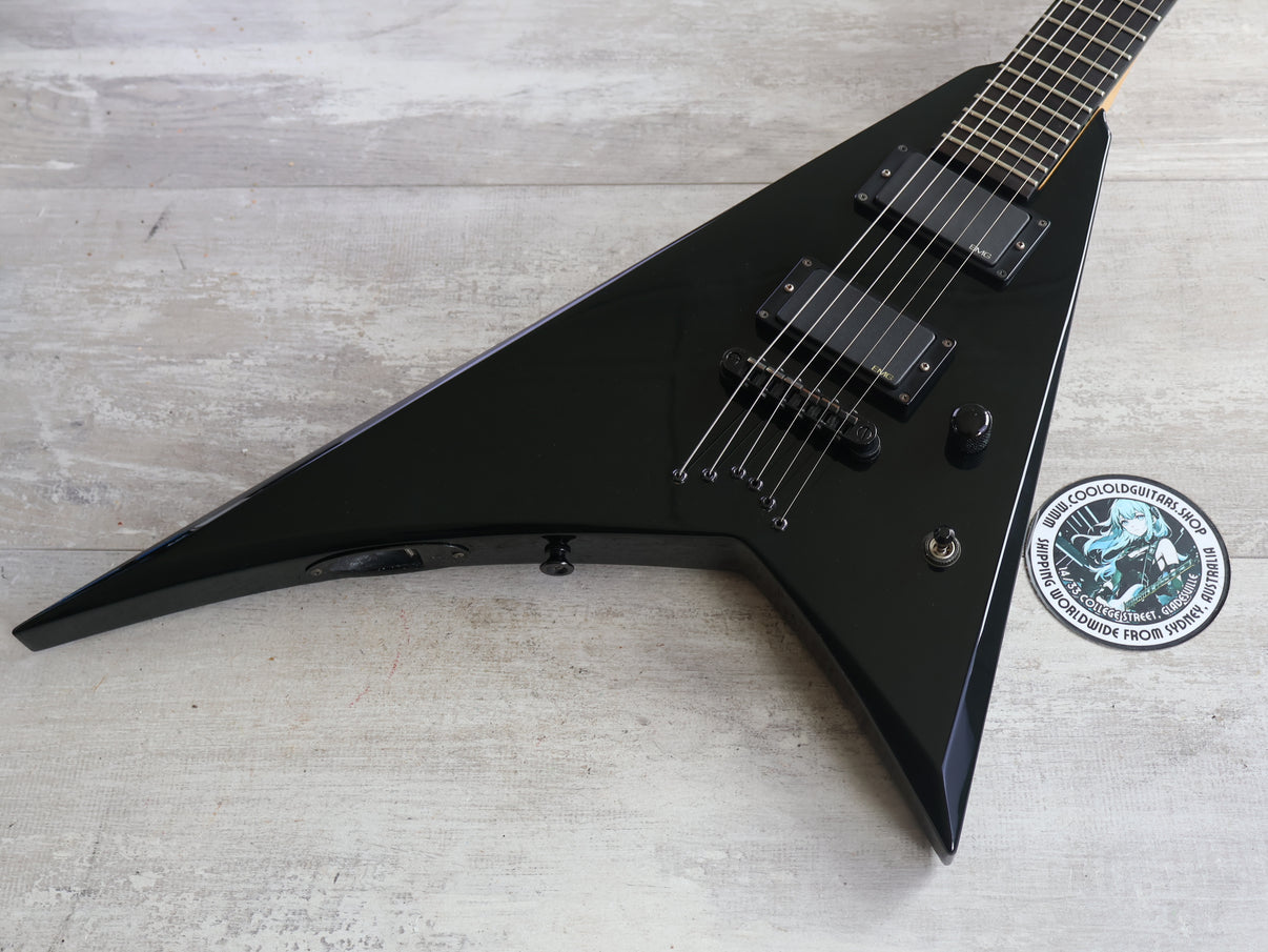 1996 Grover Jackson BBR5.8 “Black Blood” String Thru Rhoads Flying V ...