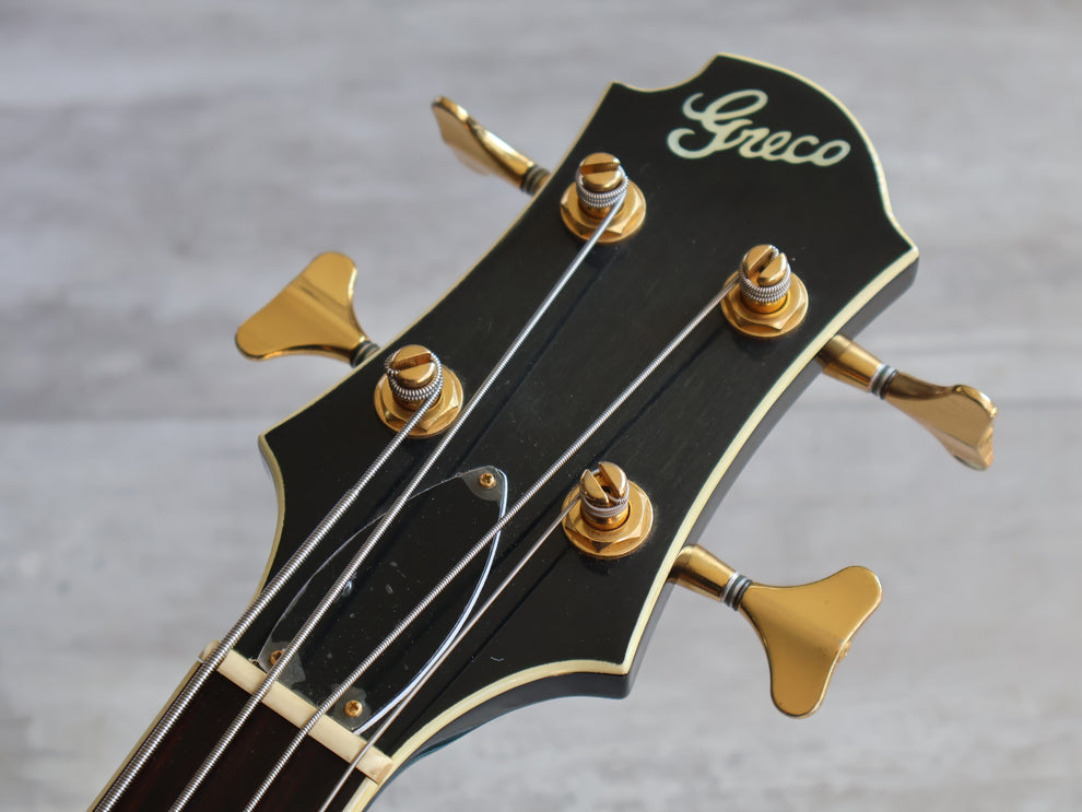 1990 Greco GEB-1000 Acoustic Bass (Charcoal Burst) – Cool Old Guitars