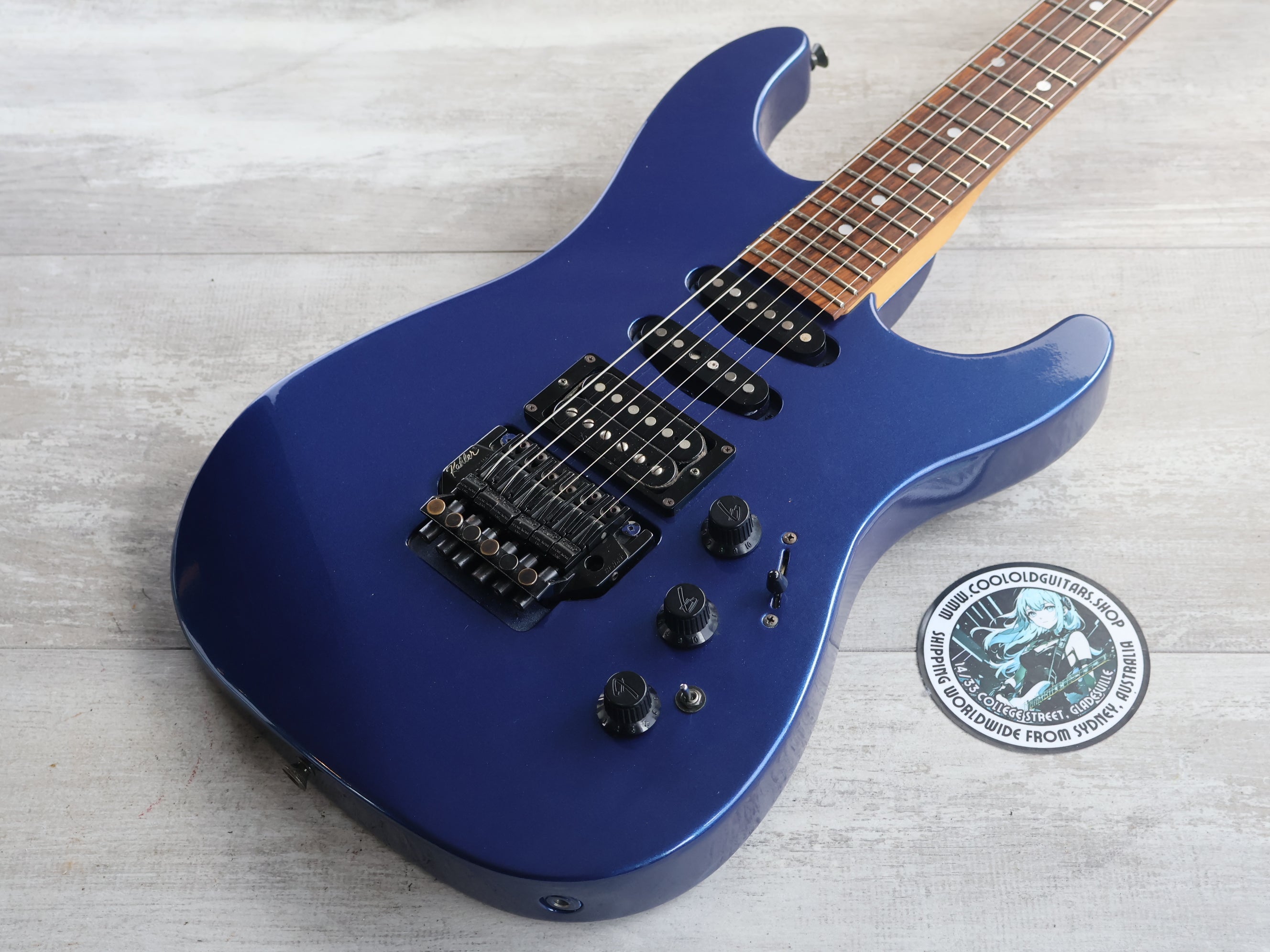 1989 Fender Japan "HM Strat" (Refinished Metallic Blue) – Cool Old Guitars