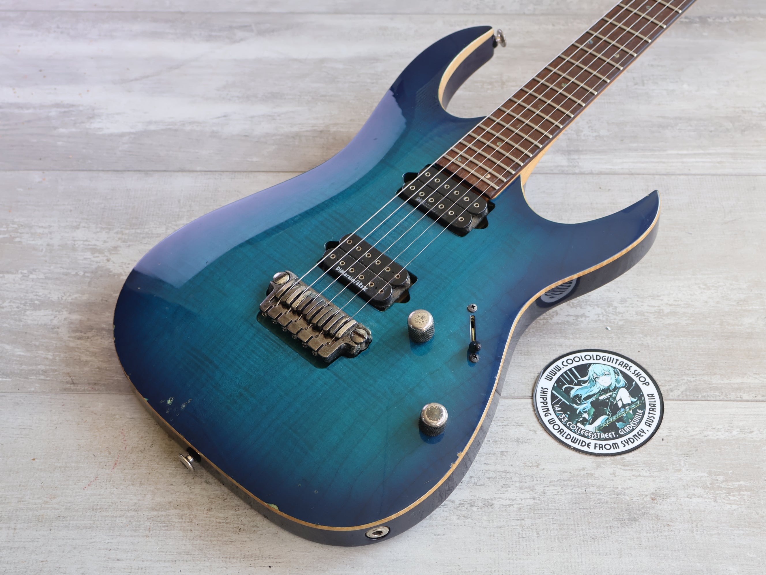 2005 Ibanez Japan RGA321F Prestige J-Craft HH Superstrat (Sapphire Blu ...