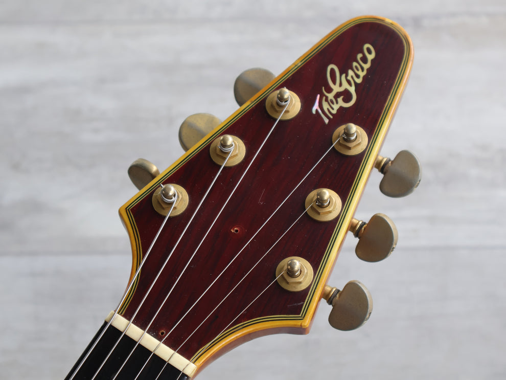 1979 Greco Japan AK-1400 Ace Frehley Neckthrough Flying V (Musicland K ...