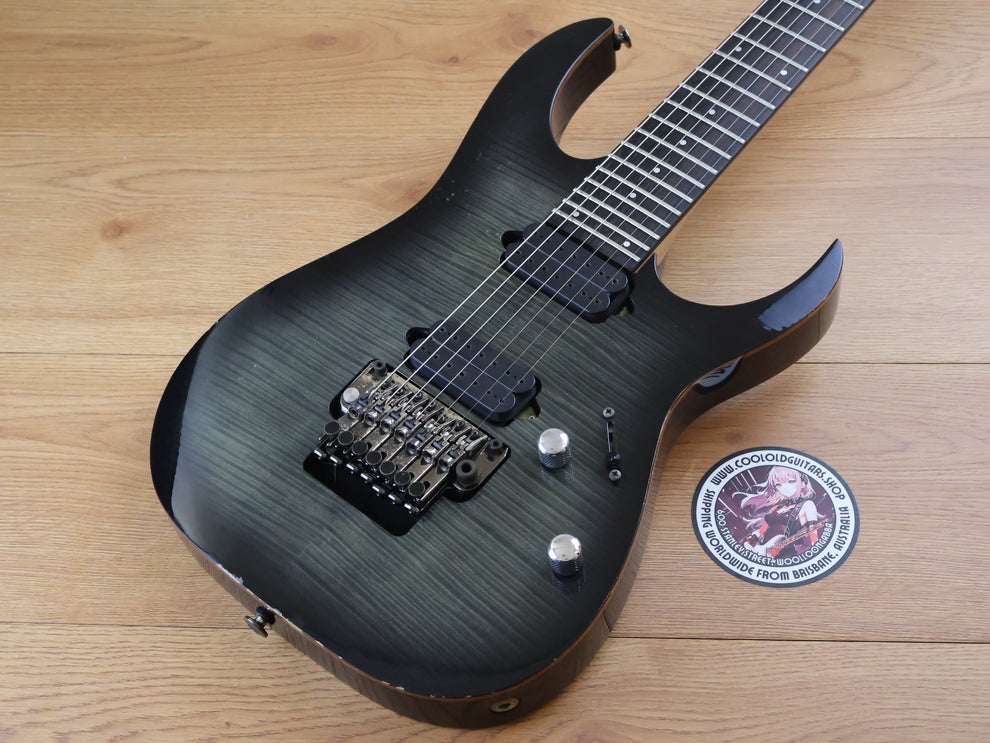 2015 Ibanez Japan RG3727FZ Prestige 7-String HH Superstrat (Black Haze ...