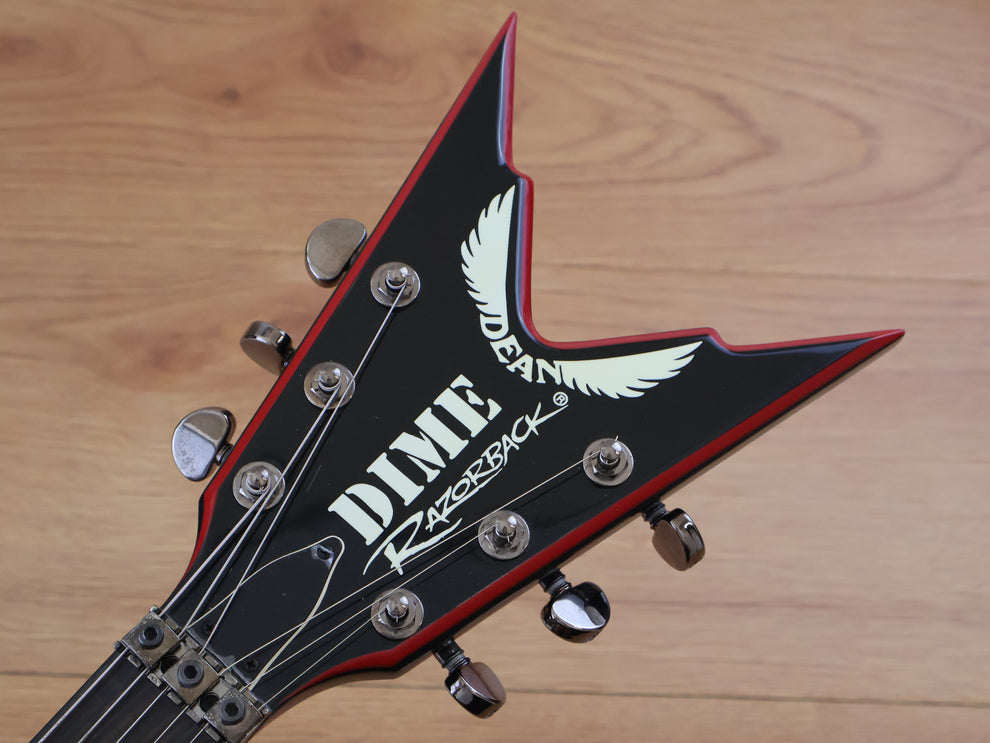 2007 Dean Korea Dimebag Model Razorback V (Black/Red) – Cool Old Guitars