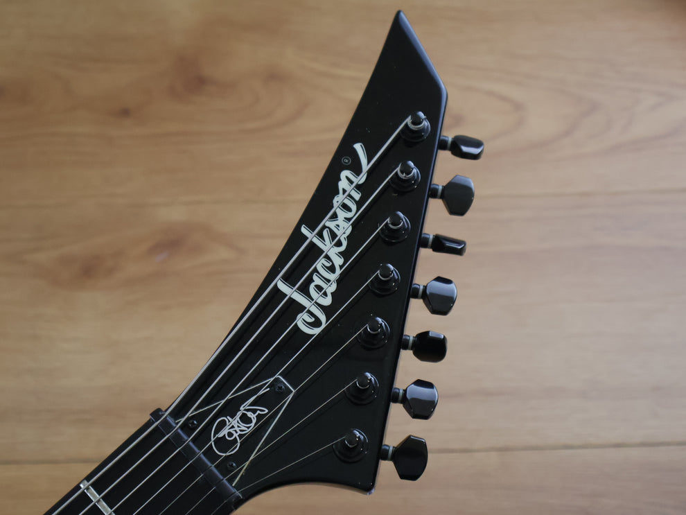 1997 Jackson Japan COW7 Christian Olde Wolbers Signature 7-String (Bla ...