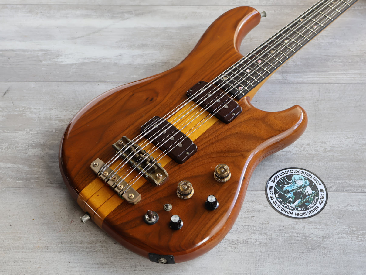 1980 Ibanez Japan MC980 8-String Musician Bass (Dark Stain Natural ...