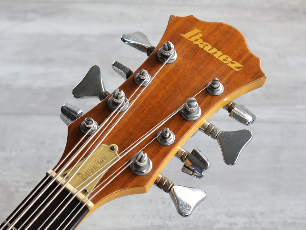 1980 Ibanez Japan MC980 8-String Musician Bass (Dark Stain Natural ...